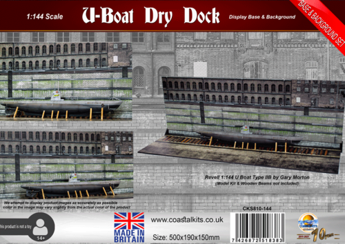 Coastal kits S810-144 Uboat Dry Dock Base & Background