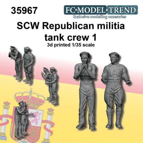FC ModelTrend 35967 SCW militian tank crew, set 1