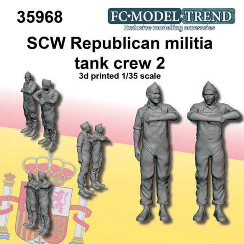 FC ModelTrend 35968 SCW militia tank crew set 2