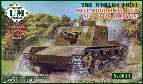 UM MT 694-1 Self-Propelled Gun Su-1 (T-26 Chassis) Rubber Tracks