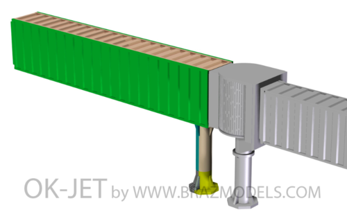 Bra.Z Models BZ4120 Airport Terminal to Jetway Connecting Bridge Container Style