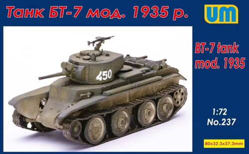 Unimodels 237 Soviet BT-7 tank mod.1935