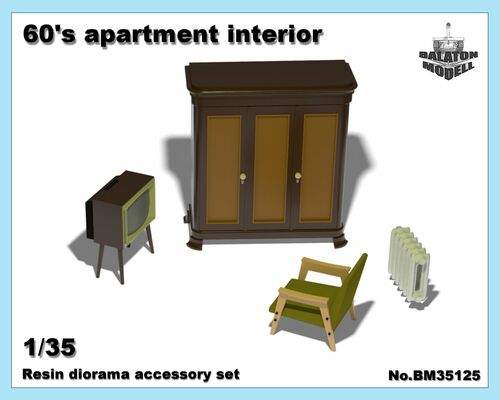 Balaton Modell BM35125 60's apartment interior
