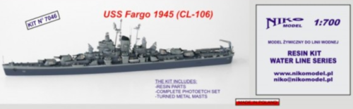 NIKO MODEL 7046 USS FARGO CL-106 1945