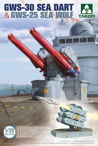 Takom 2138 GWS-30 Sea Dart & GWS-25 Sea Wolf
