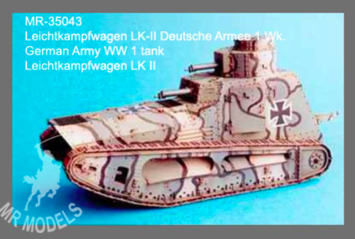MR Modellbau 35043 German Army WW 1 tank Leichtkampfwagen LK II