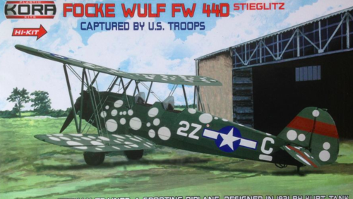 Kora Models KPK7251 Focke Wulf Fw 44D, Captured by US troops