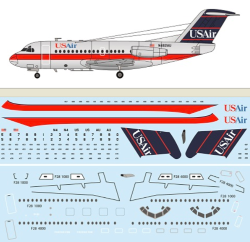 F-RSIN P4096 Fokker 28-1000 - USAir