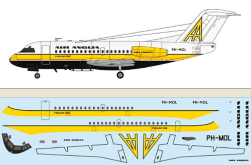 F-RSIN P4088 Fokker 28-1000 - Air Anglia