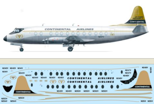 F-RSIN P4055 Viscount 800 - Continental