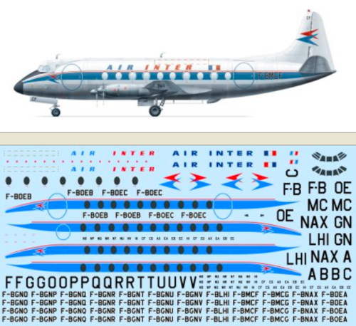 F-RSIN P4049 Viscount 700 - Air Inter
