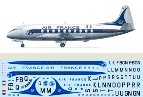 F-RSIN P4058 Viscount 700 - Air France