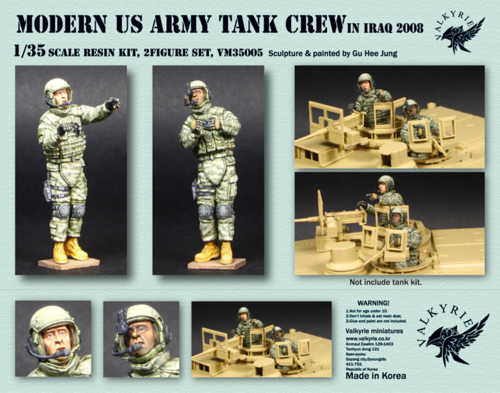 Valkyrie Miniatures 35005 Modern US Army Tank Crew in Iraq 2008