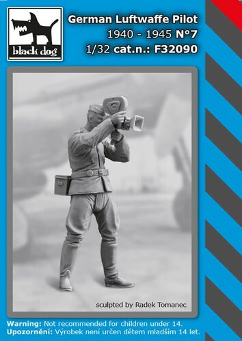 Black Dog F32090 WWII German Luftwaffe pilot N°7 1940-45