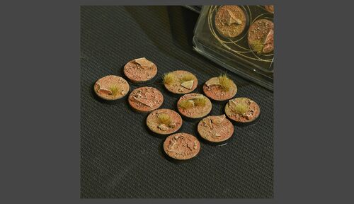 GamersGrass GGB-BLR25 Badlands Bases Round 25mm (x10)