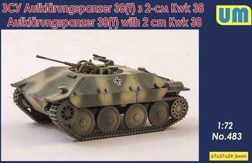 Unimodels 483 Aufklärungspanzer 38(t) with 2 cm Kwk 38