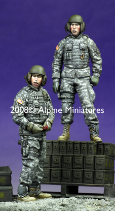 Alpine Miniatures 35071 Modern US AFV Crew Set (2 figs)