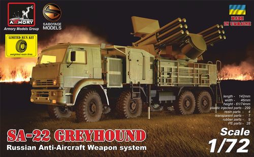 Armory Models Group 72401-R ZPRK 96K6 "Pantsir-C1" (SA-22 Greyhound), Russian AA weapon system, LIMITED EDITION