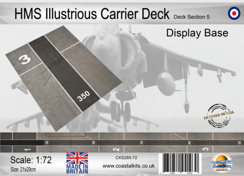 Coastal kits S265-72 HMS Illustrious Deck Section 5 297 x 210mm