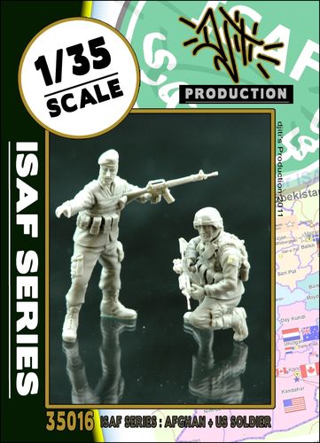 Djiti's production 35016 Afghan & US Soldier - ISAF Serie