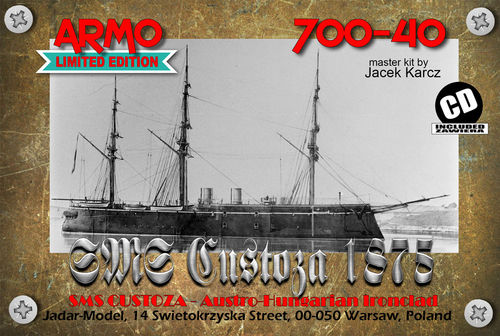 Armo 700-40 SMS Custoza - the Austrio-Hungarian ironclad