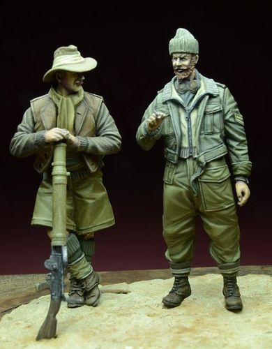 D-DAY miniature studio 35061 LRDG Soldiers North Africa 1940-43