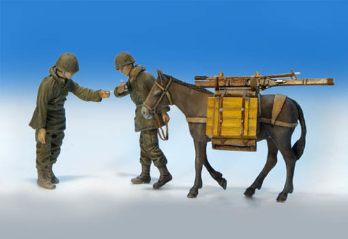 Plus Model 323 U.S. Infantrymen with mule