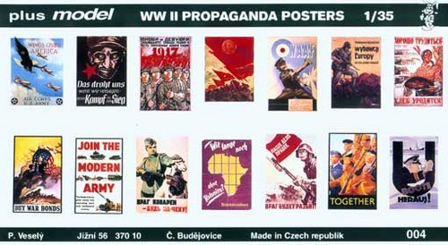 Plus Model 004 WW II. Propaganda Posters