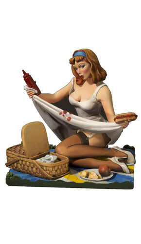 Andrea Miniatures PINUP33 Pin Up Series - Mind The Ketchup