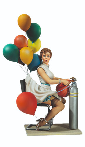 Andrea Miniatures PINUP32 Pin Up Series - Naughty Ballons