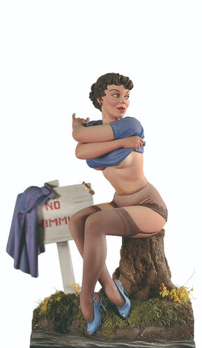 Andrea Miniatures PINUP29 Pin Up Series - No Swimming
