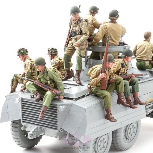 SOLMODEL MM724 US Army WWII M8 Riders Set (6 Figures)
