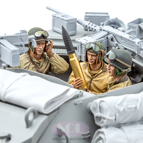 SOLMODEL MM675 US WWII M10 Tank Crew (3 Figures)
