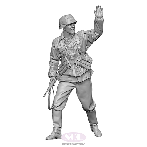 SOLMODEL MM647 German WWII Infantry MP40 Gunner (3D-Printed)