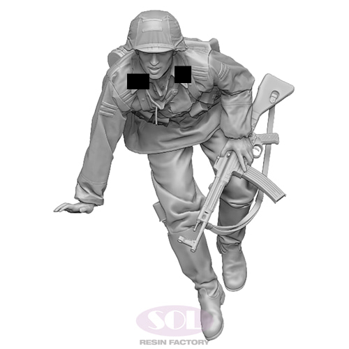 SOLMODEL MM649 German WWII Jumping Off Infantry 1 (3D-Printed)