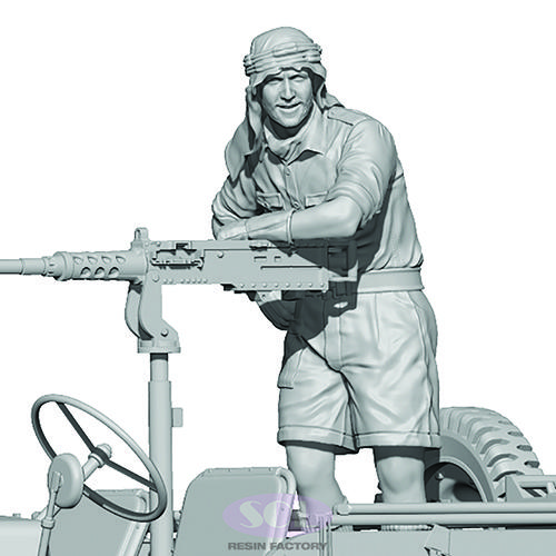 SOLMODEL MM629 British WWII SAS 1/4 Ton Patrol Car Raider 3 (3D-Printed)