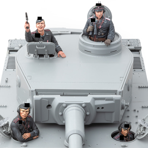 SOLMODEL MM614 German WWII Tiger Tank Crew (4 Figures)