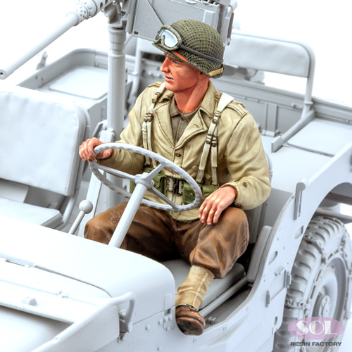 SOLMODEL MM561 US Army WWII 1/4 ton Utility Truck Driver