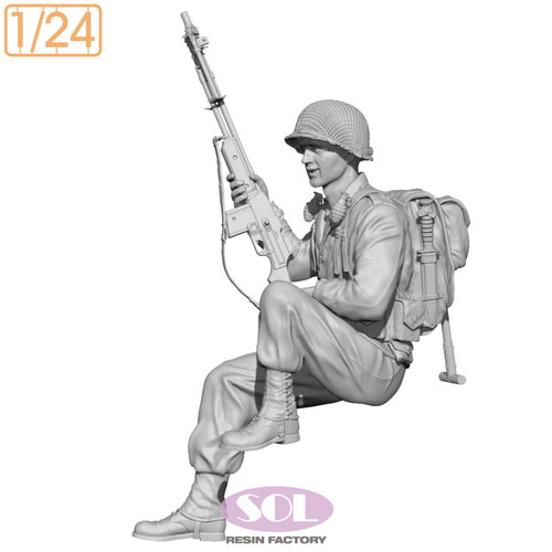 SOLMODEL MM568 US Army WWII BAR Gunner (3D-Printed)