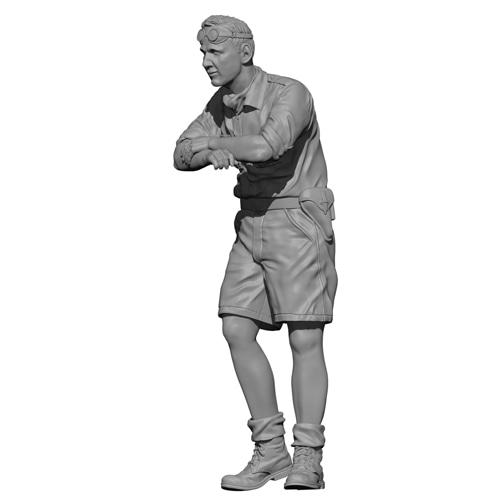 SOLMODEL MM545 German WWII DAK Tank Crew No.2 for Panzer III Ausf.J (3D-Printed)