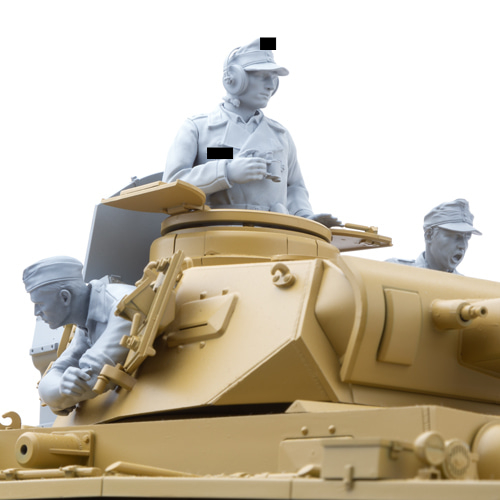 SOLMODEL MM547 German WWII Crew for Das Werk Panzer III Ausf.J (3 Figures)
