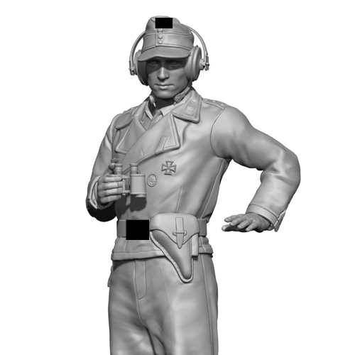 SOLMODEL MM537 German WWII Tank Commander of Panzer III Ausf.J (3D-Printed)