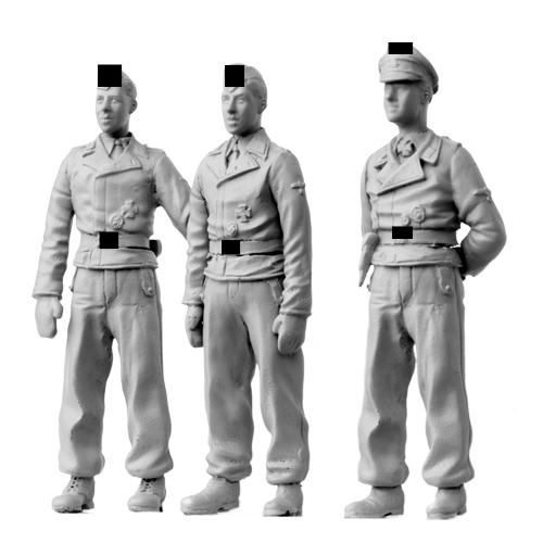 SOLMODEL MM261 German WWII Tank Crew (3 Figures)