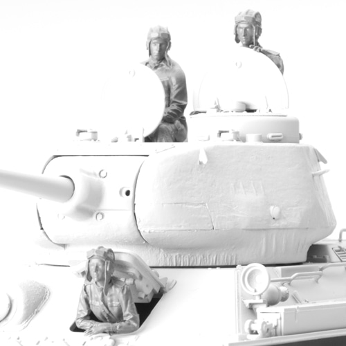SOLMODEL MM295 Russian WWII Tank Crew (3 Figures)
