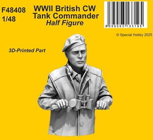 CMK F48408 British WWII CW Tank Commander (1 Half-figure / 3D-Printed)