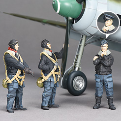 Zoukei Mura SWS11-F01 Focke Wulf Ta-152 H-0 - Sortie Preparation Set (3 Figures)