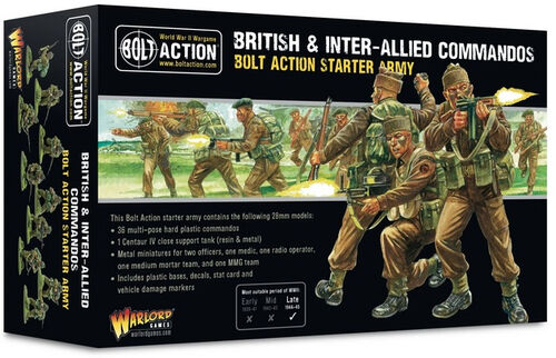 Bolt Action 402011023 British and Inter Allied Commandos Starter