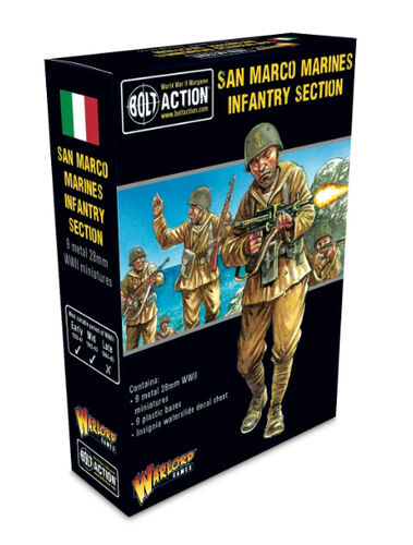 Bolt Action 402215802 San Marco Marines Infantry Section (Metal Figures)