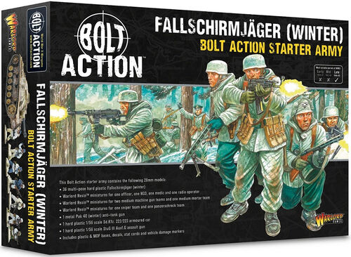 Bolt Action 402612102 German Fallschirmjaeger (Winter) Starter Army