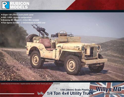 Rubicon Models 280050 Willys Jeep 4x4 Truck Commonwealth